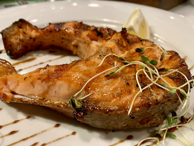 grilled salmon steak – The Midwest Mermaid Muse